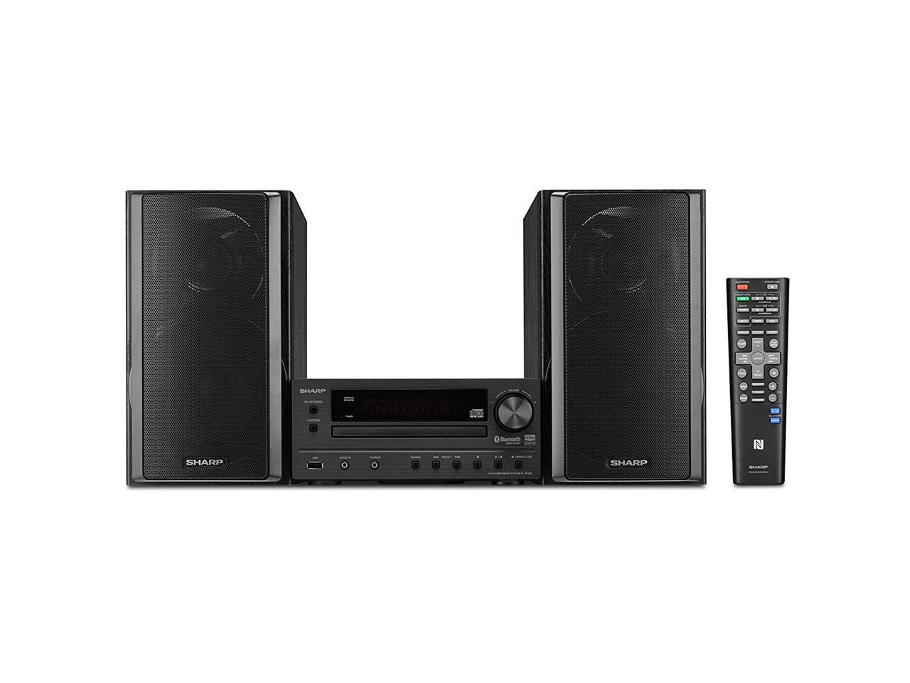 Sharp XL-HF203B - Hi-Fi Component Speaker System with Hi Resolution ...