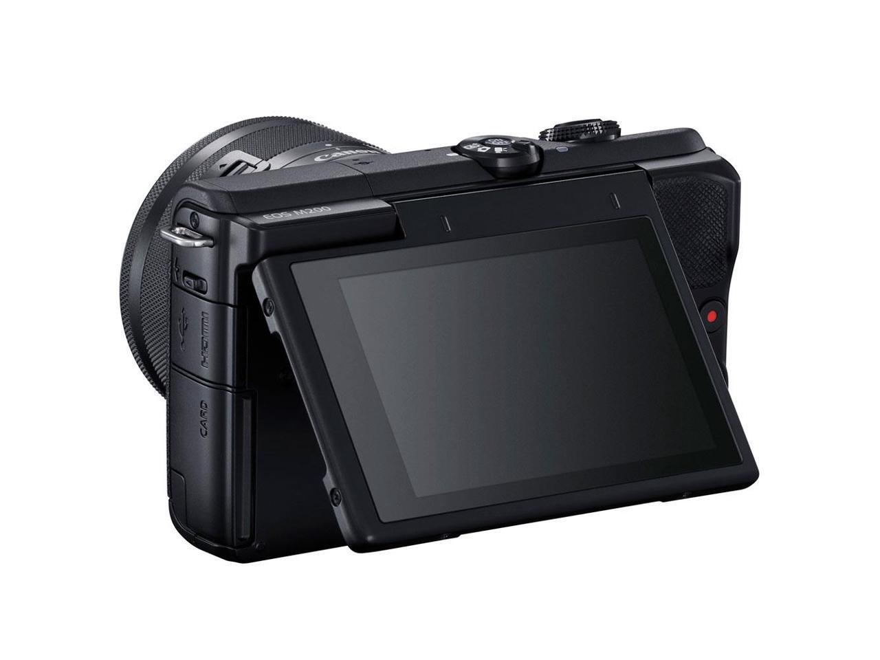 Canon EOS M200 Mirrorless Camera with 15-45mm Lens -Black - Newegg.com