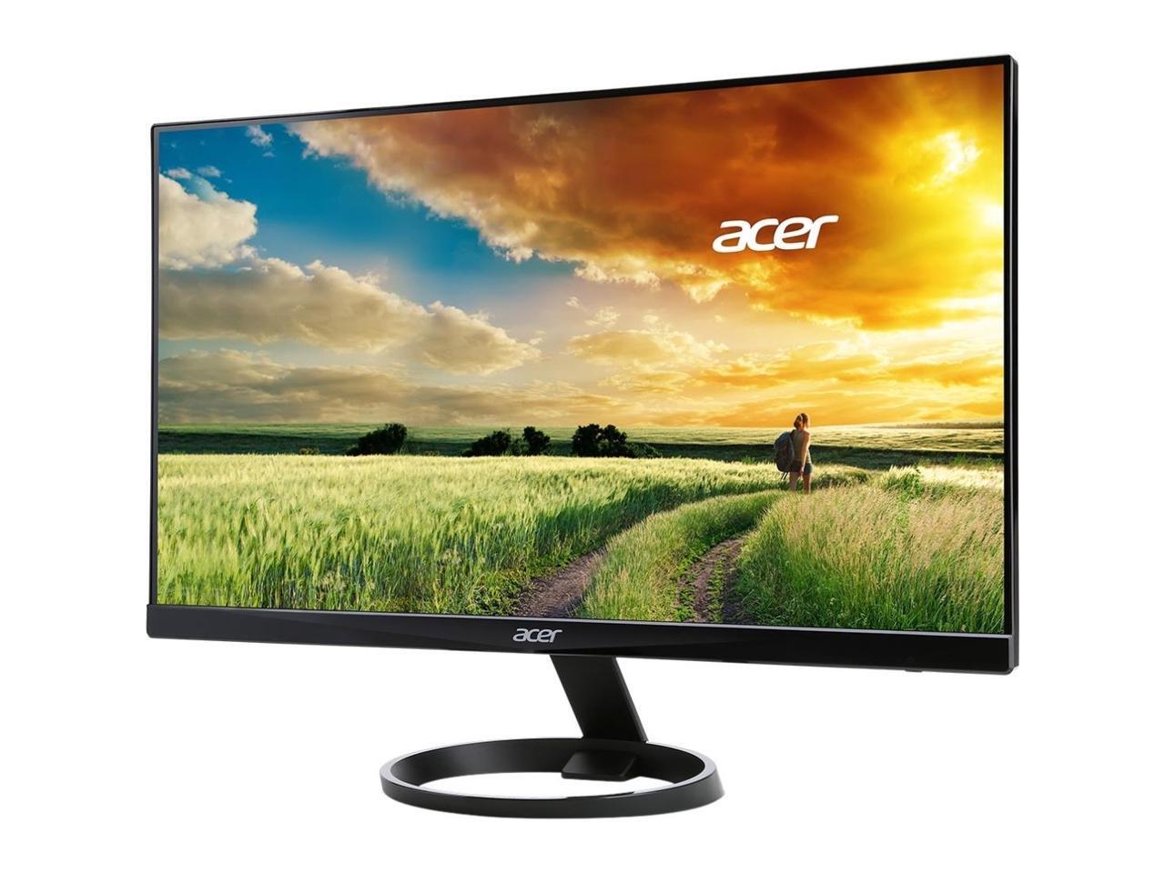Acer R Series R240HY Black 23.8" IPS 4ms (GTG) Widescreen LED/LCD 1920 ...