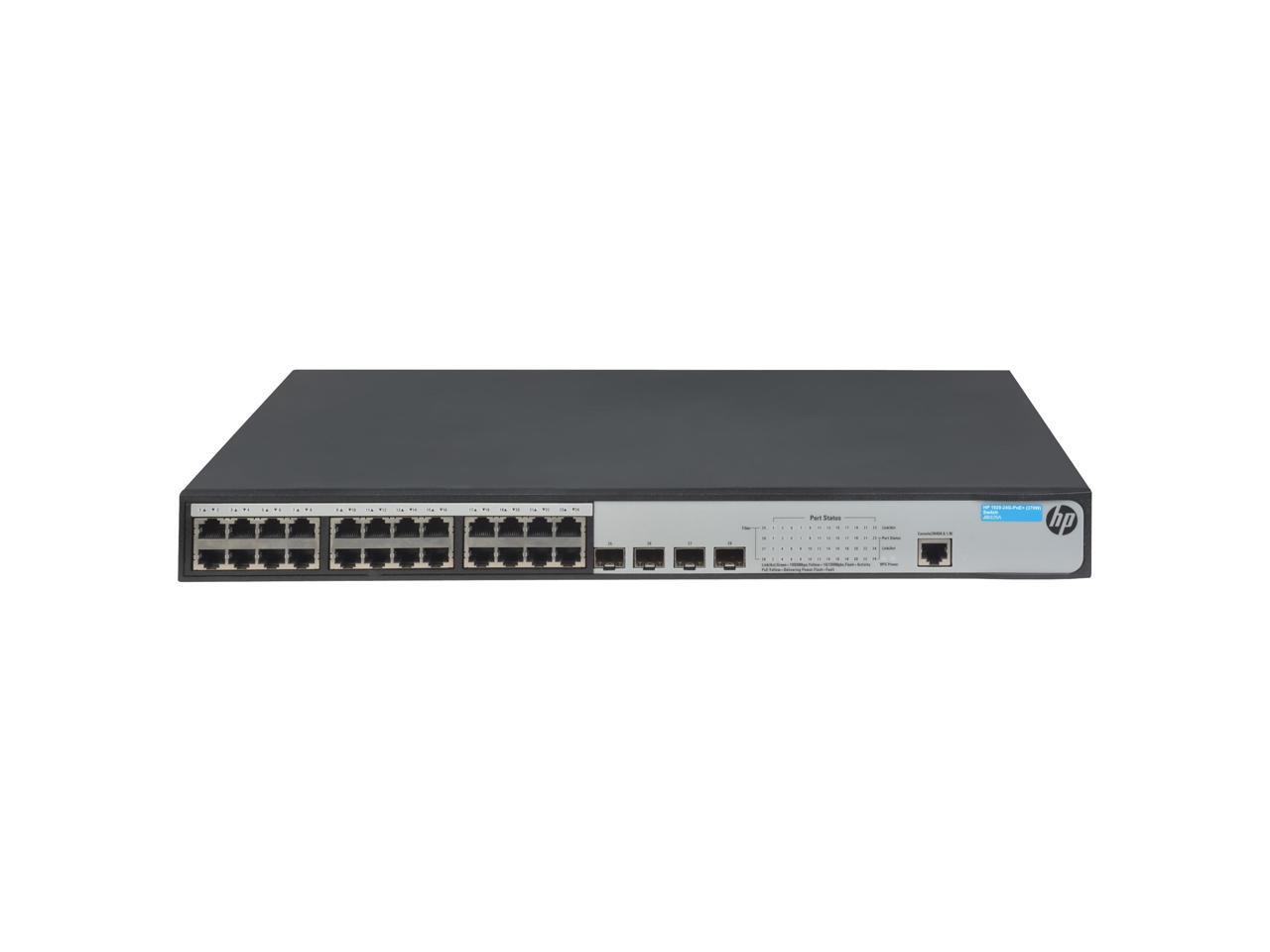HP 1920-24G-PoE+ (370W) Fixed 24 Port Web Managed Gigabit Ethernet ...