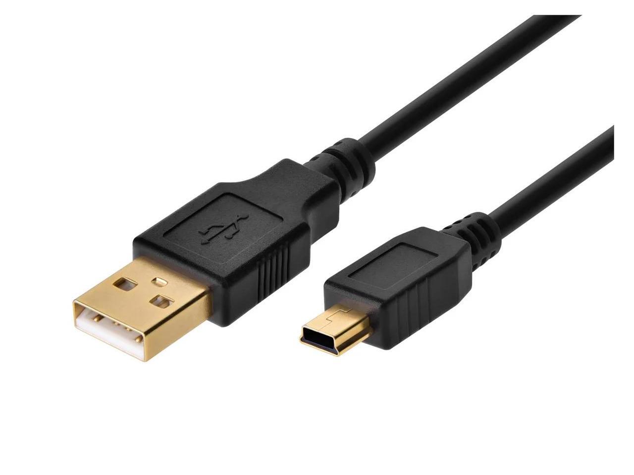 Monoprice USB/Lightning Cable - 3 Feet - Black | USB-A to Mini-B, 5-Pin ...