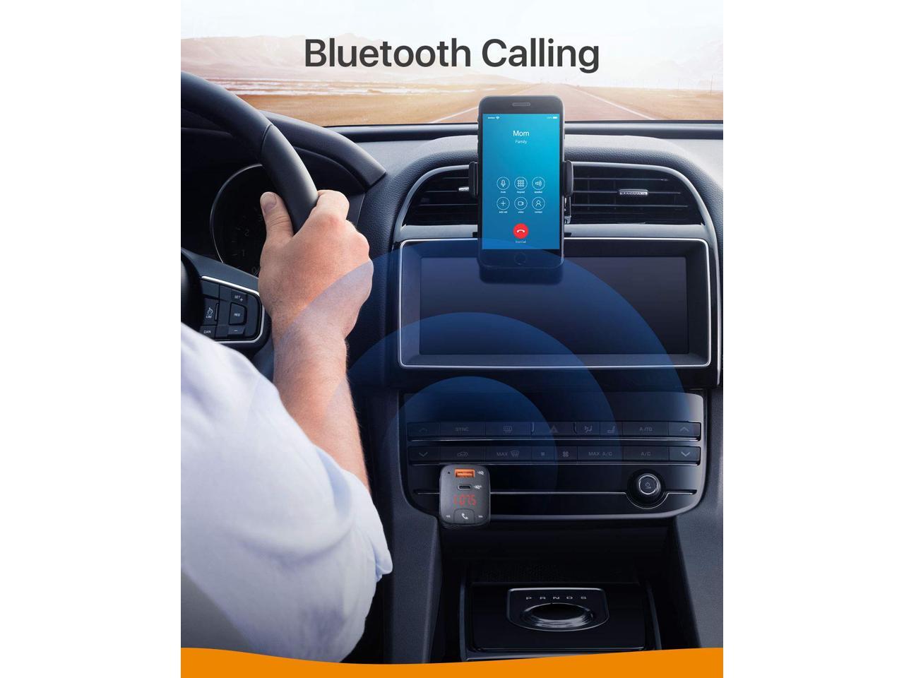 Anker Roav SmartCharge T2 Bluetooth FM Transmitter for Car, Audio ...