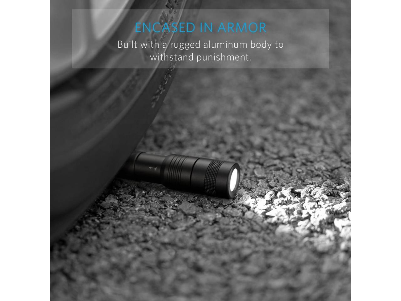 Anker Rechargeable Bolder P2 LED Pen Flashlight, 120 Lumens, IPX5 Water ...