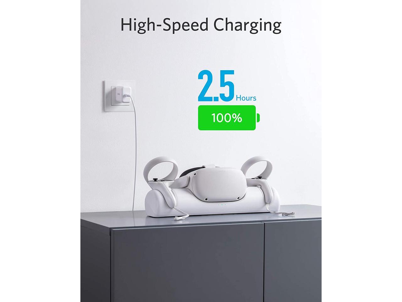 Anker Charging Dock for Meta Quest 2, Quest 2 Certified Charging ...