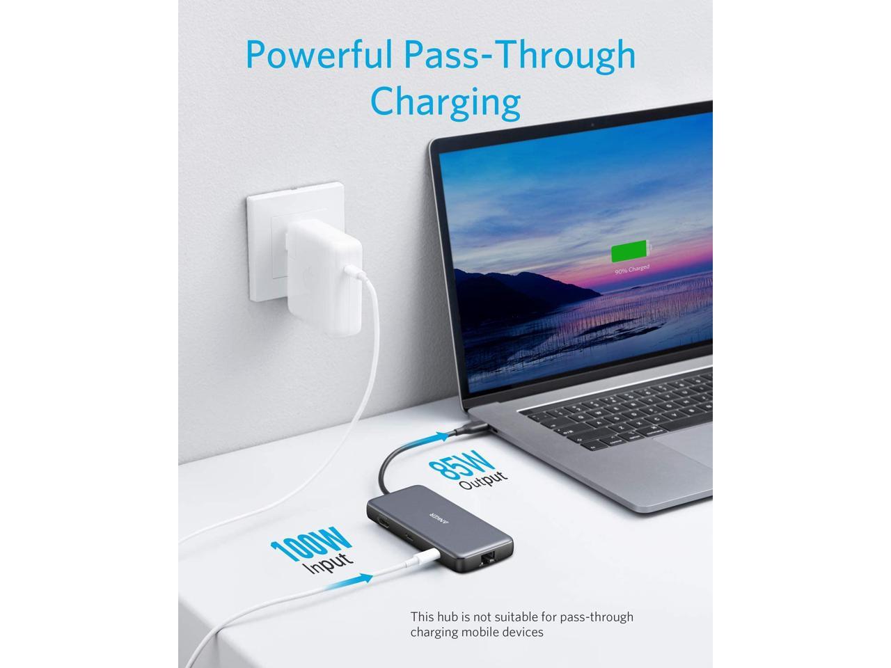 Anker USB C Hub, PowerExpand 8-in-1 USB C Adapter, with 100W Power Delivery, 4K 60Hz HDMI Port ...