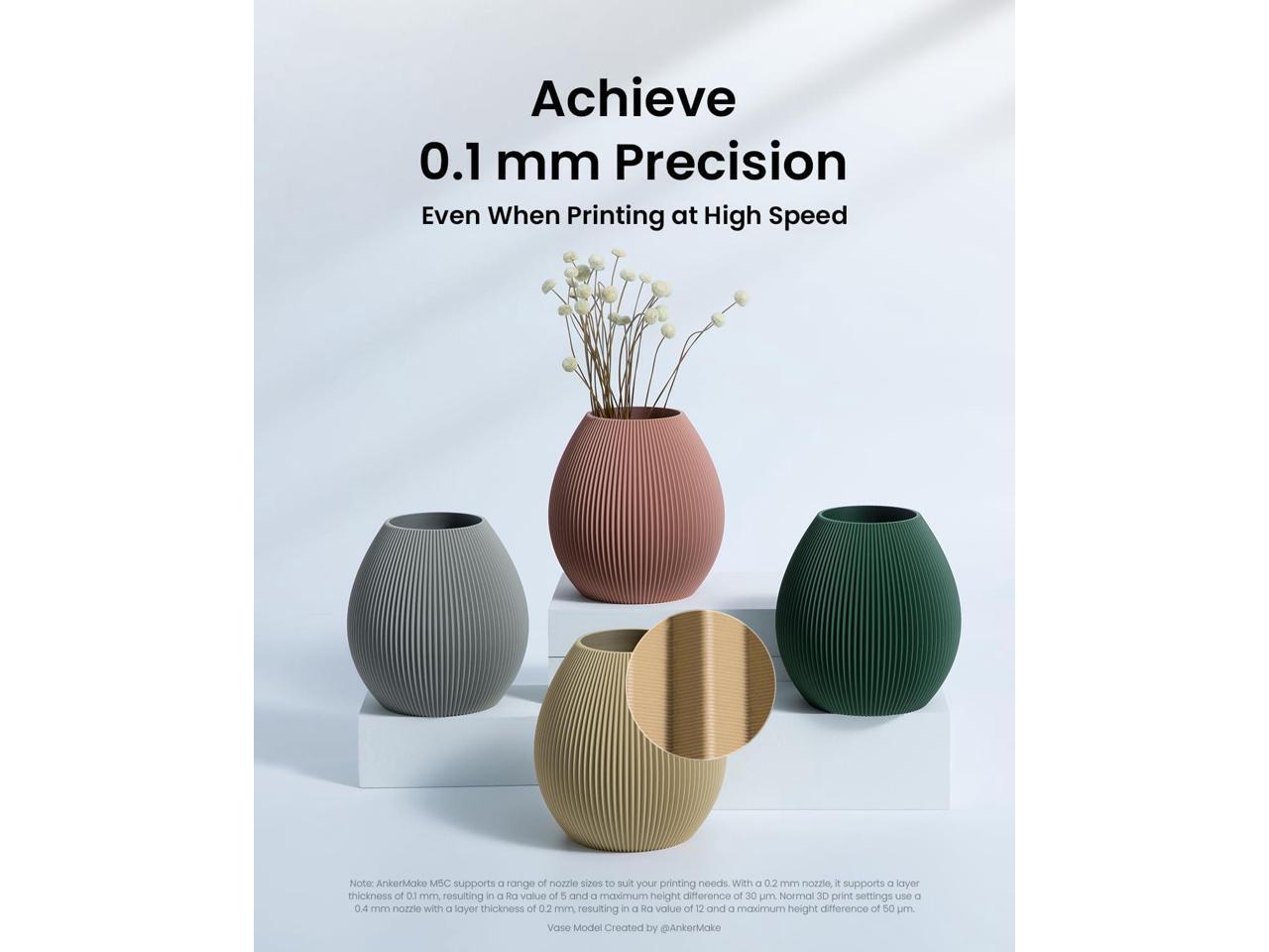 AnkerMake M5C 3D Printer, Easy Control via Multi-Device, 500 mm/s High ...