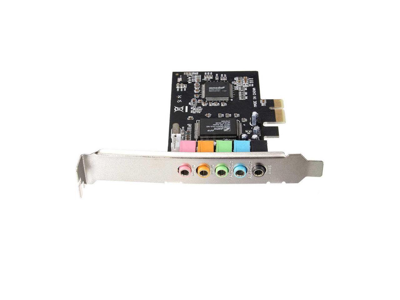 En Labs Pcie Sound Card 5 1 Internal Sound Card For Pc Windows 10 W Low Profile Bracket 3d