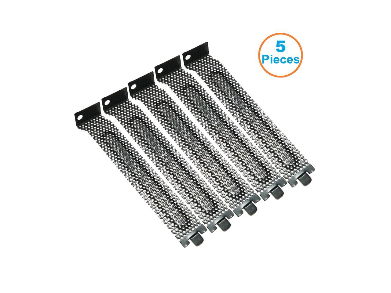 5pcs Black PCI Slot Cover Dust Filter Blanking Plate with Screws,Mesh ...