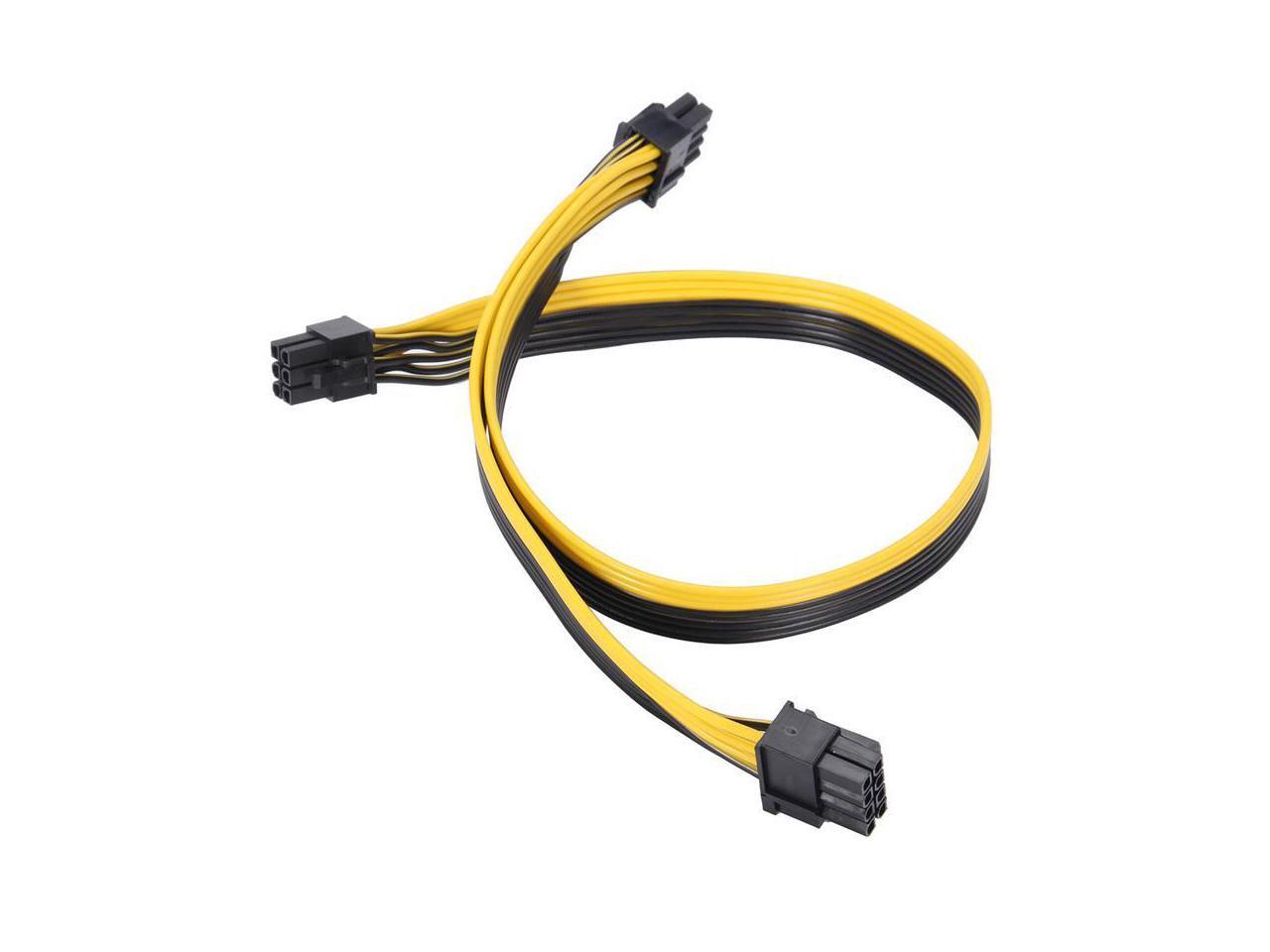 Modular PSU Cable GPU 6Pin to 2 PCIe 8 Pin 6+2pin Vidoe Card 6P to Dual ...