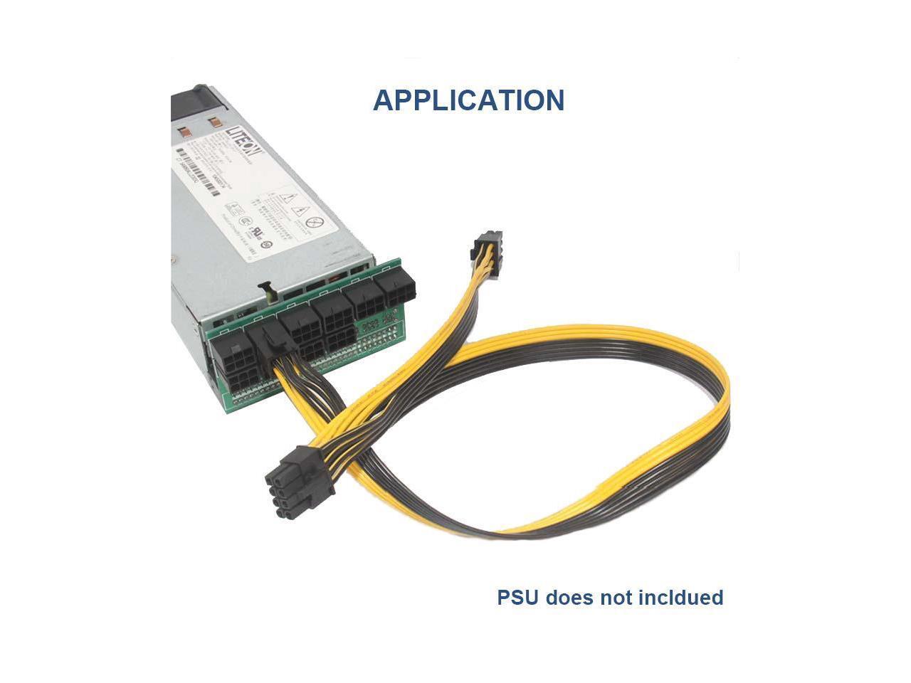 Modular PSU Cable GPU 6Pin to 2 PCIe 8 Pin 6+2pin Vidoe Card 6P to Dual ...