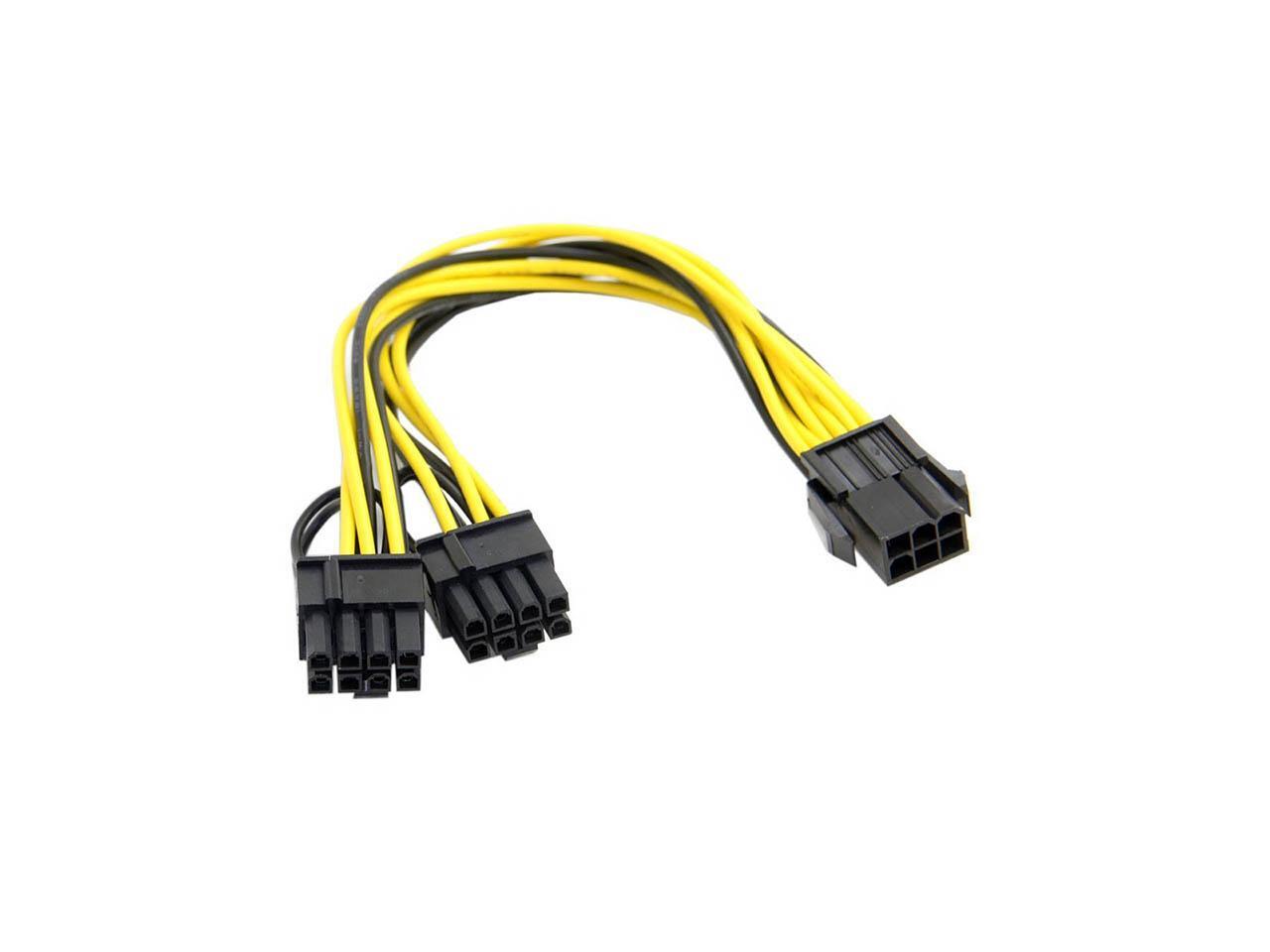 EnLabs PCIE6PSPL8P20CM PCIe Power Splitter Cable, Video Card Dual 8 Pin ...