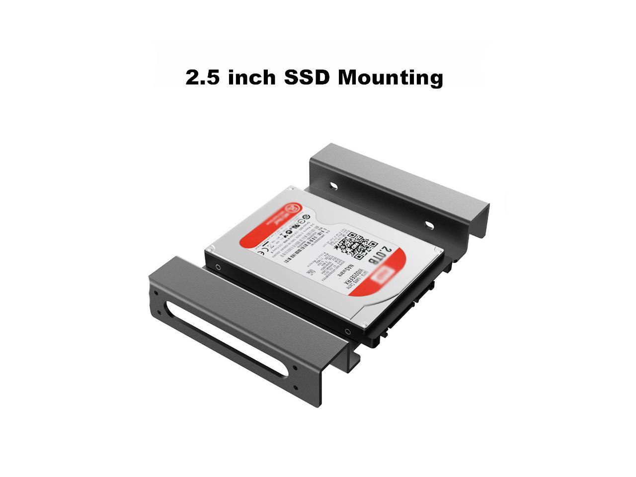 Hard Drive SSD Adapter,2.5/3.5 to 5.25 Drive Bay Adapter Computer Case ...