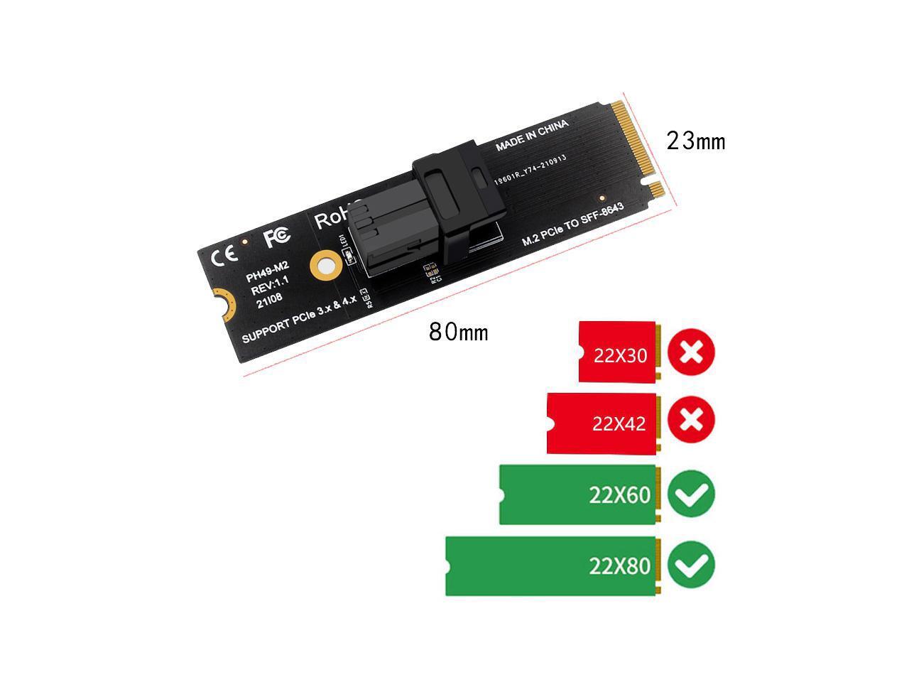 en-labs-u-2-to-m-2-nvme-m-key-nvme-adapter-m2-to-mini-sas-sff-8643