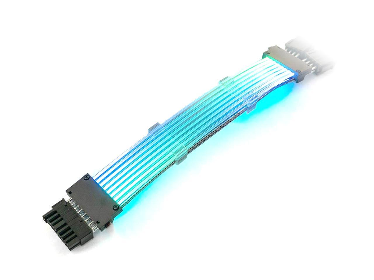 EN-Labs Dual PCIe 8 Pins Addressable RGB Power Extension Cables -5V ...