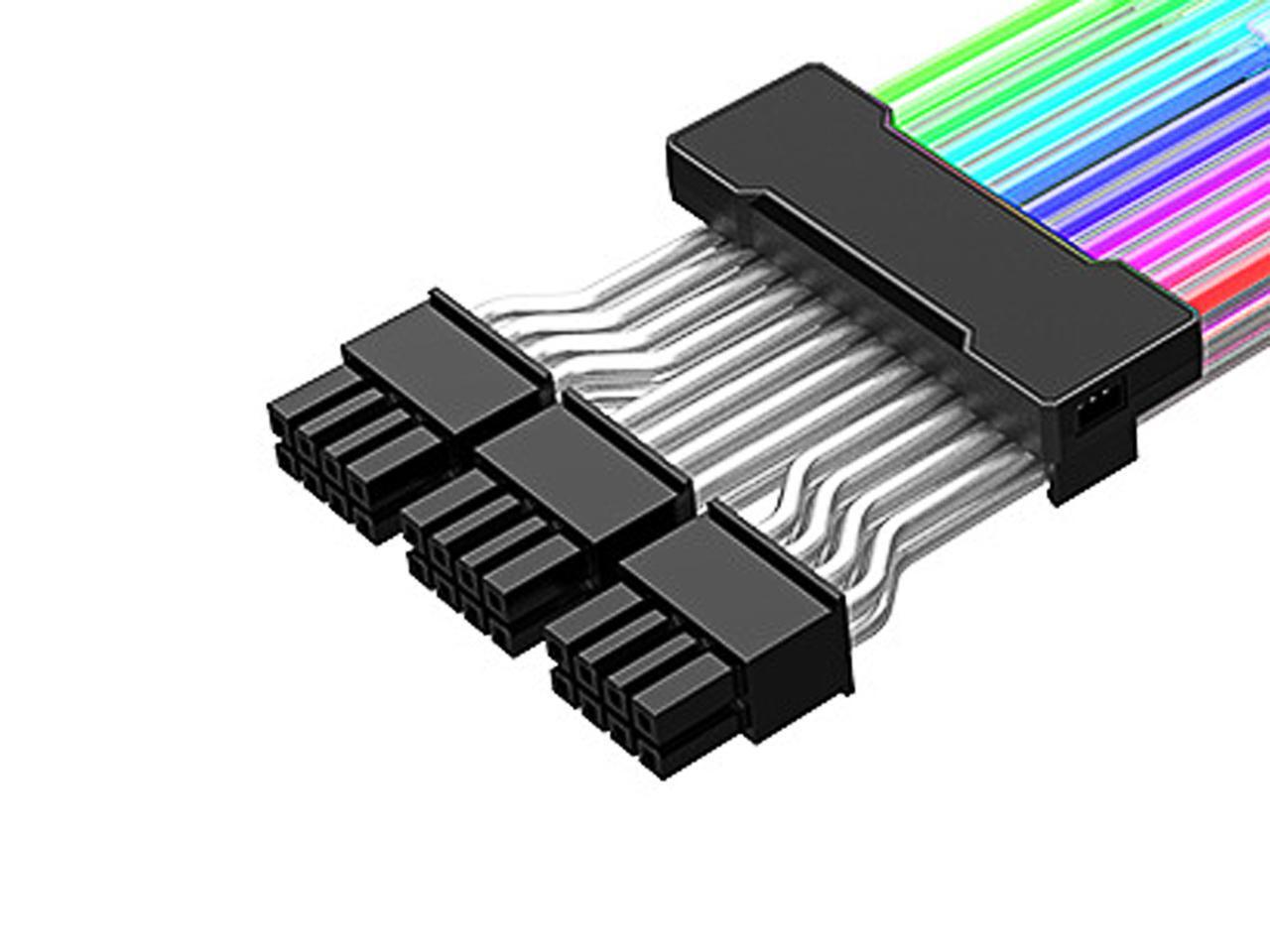 EN-Labs ARGB 3x 8-Pin GPU Power Cable,PCIe 8 Pins 5V/3Pin Addressable ...