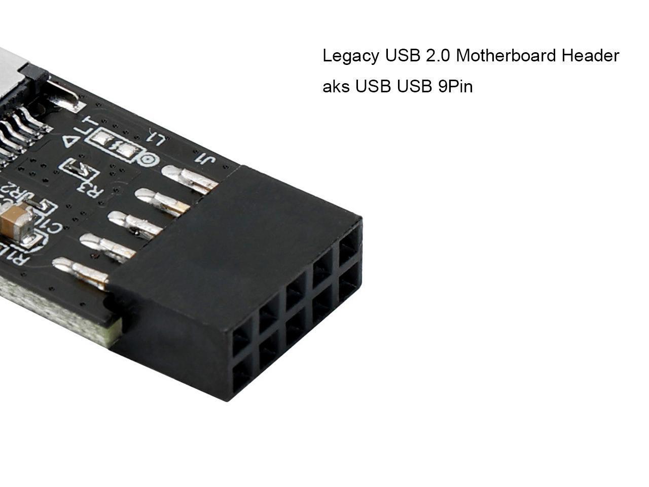 Motherboard USB 2.0 9pin Header to USB 3.2 20Pin Type E Key-A Female ...