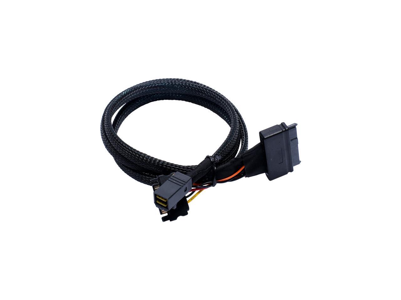 Internal 12G HD Mini SAS SFF-8643 to U.2 SFF-8639 NVMe PCIe SSD Adapter ...