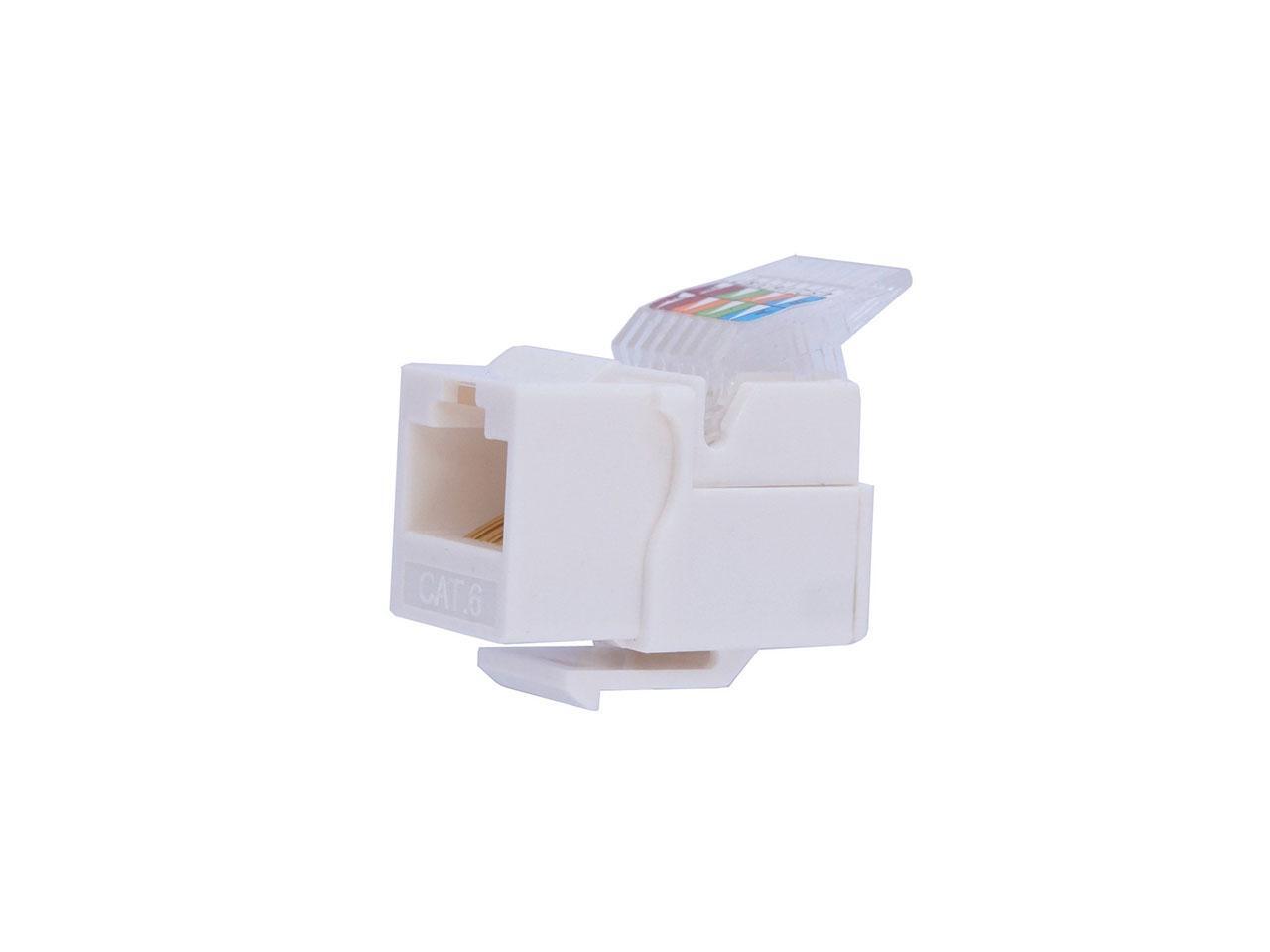 Enlabs IDC RJ45 Cat6 UTP Tool-less Keystone Module Female Jack ...