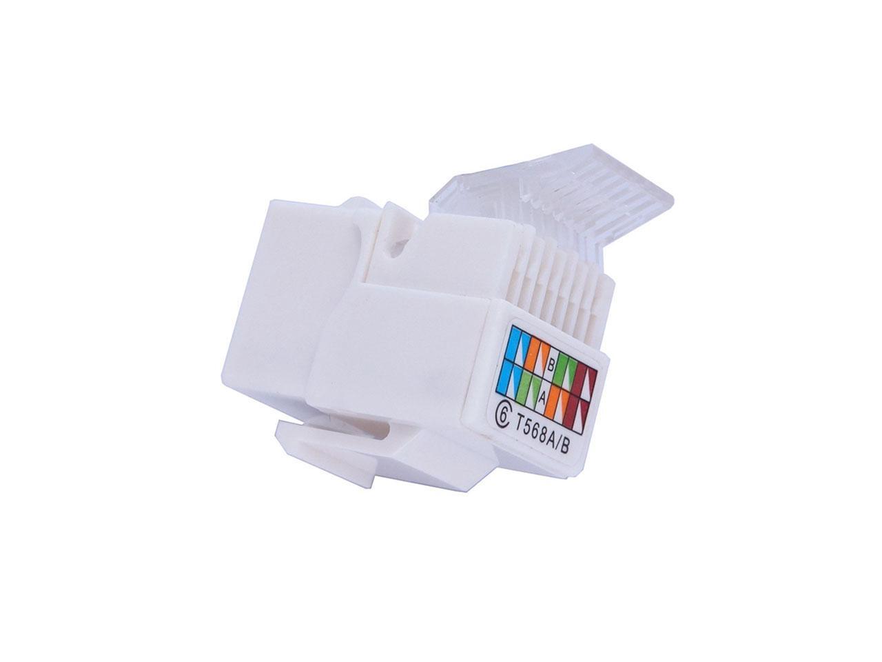 Enlabs IDC RJ45 Cat6 UTP Tool-less Keystone Module Female Jack ...