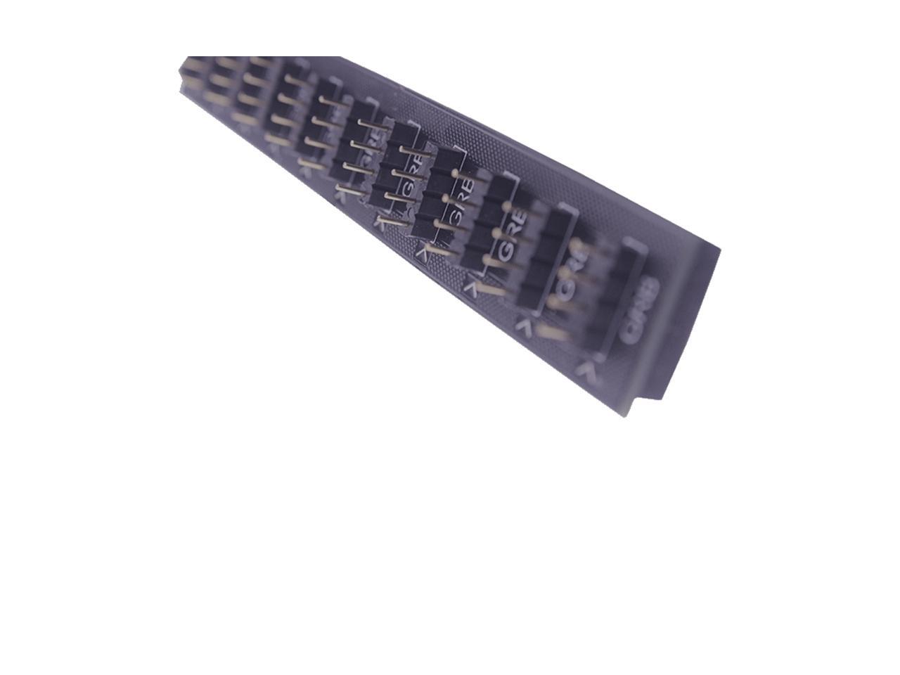 EnLabs 10 Ports 12V AURA RGB Lighting Hub,1 to 10 port RGB Splitter ...