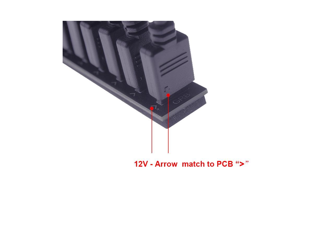 EnLabs 10 Ports 12V AURA RGB Lighting Hub,1 to 10 port RGB Splitter ...