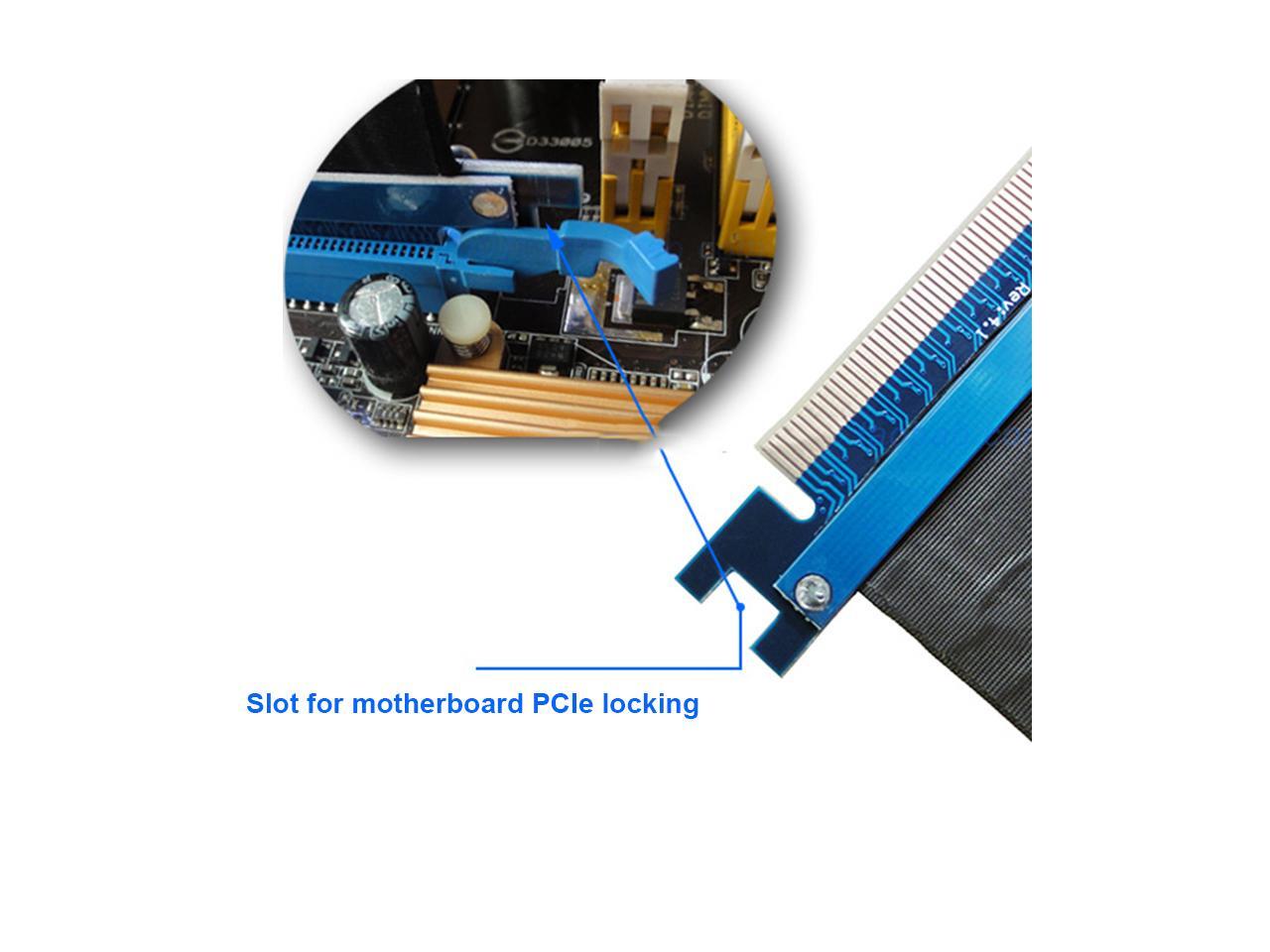 Enlabs PCIE3RISER30CM PCIE 3.0 x16 Shielded PCI Express Extender Riser ...