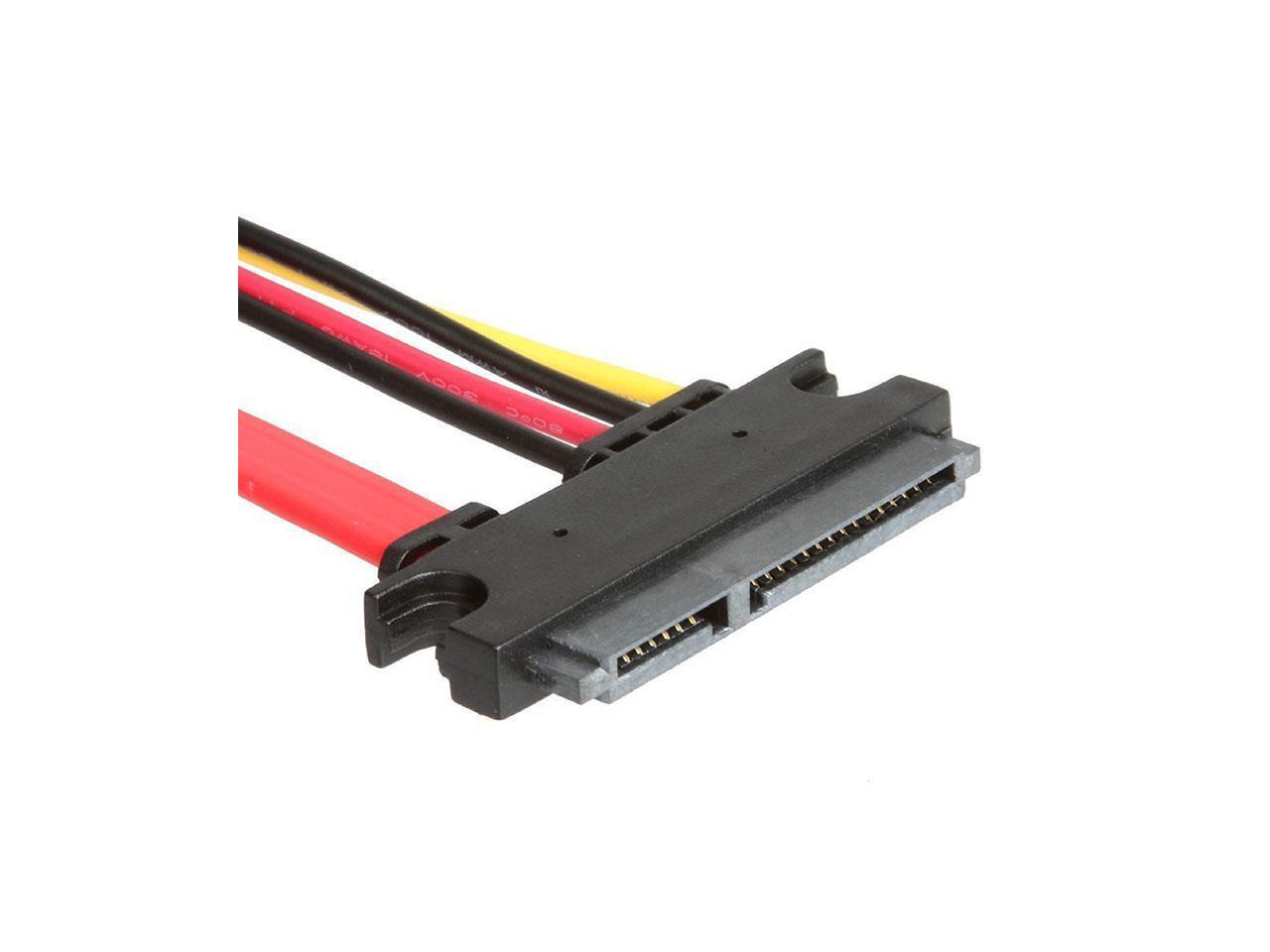 70CM 22 Pin SATA III 6Gbps Data & Power to SATA 7pin Data & Molex 4pin ...