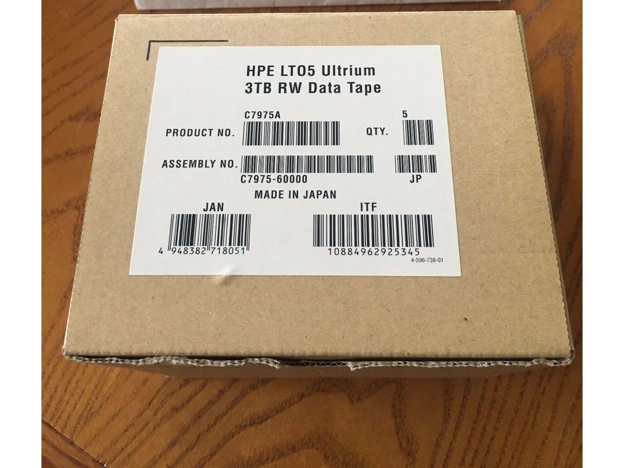 HP C7975A LTO 5 Ultrium 1.5 TB / 3.0 TB Data Cartridge*20 PACK* WITH ...