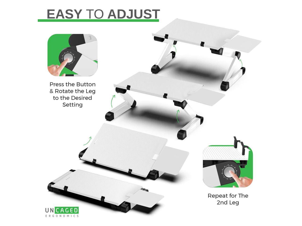 WorkEZ Adjustable Keyboard Stand for Desktop Computer Keyboard Riser ...