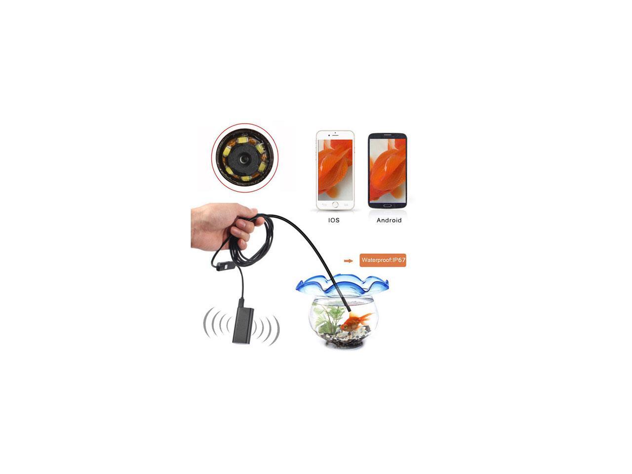 2M Soft Flexible Snake WIFI Endoscope Spy Camera 720P Wifi Mini Spy ...
