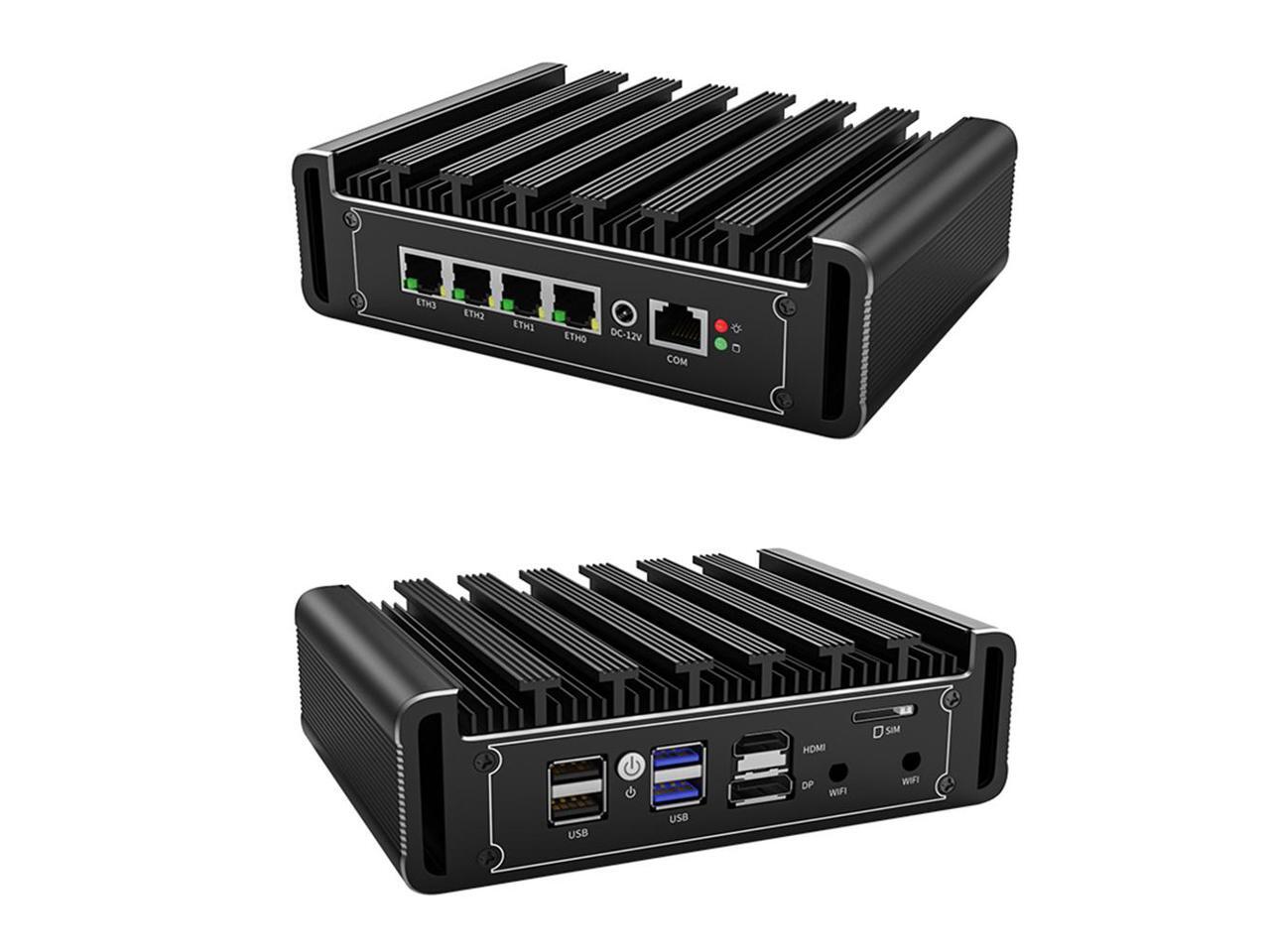 Fanless Mini PC Intel i225 2.5G Soft Router Intel Celeron N5105 2xDDR4 ...