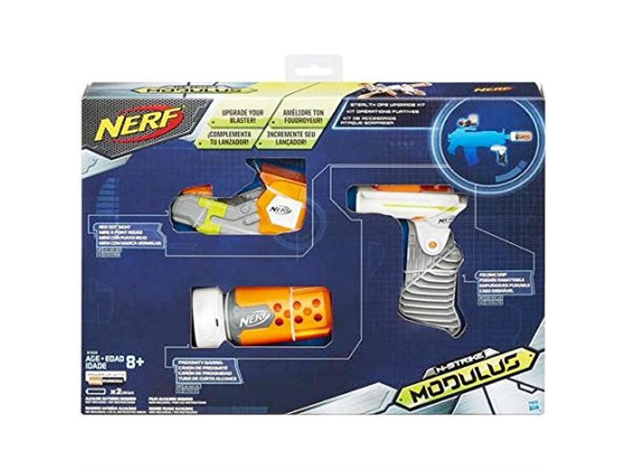 Nerf Modulus Stealth Ops Upgrade Kit Red Dot Sight Pivot Grip ...