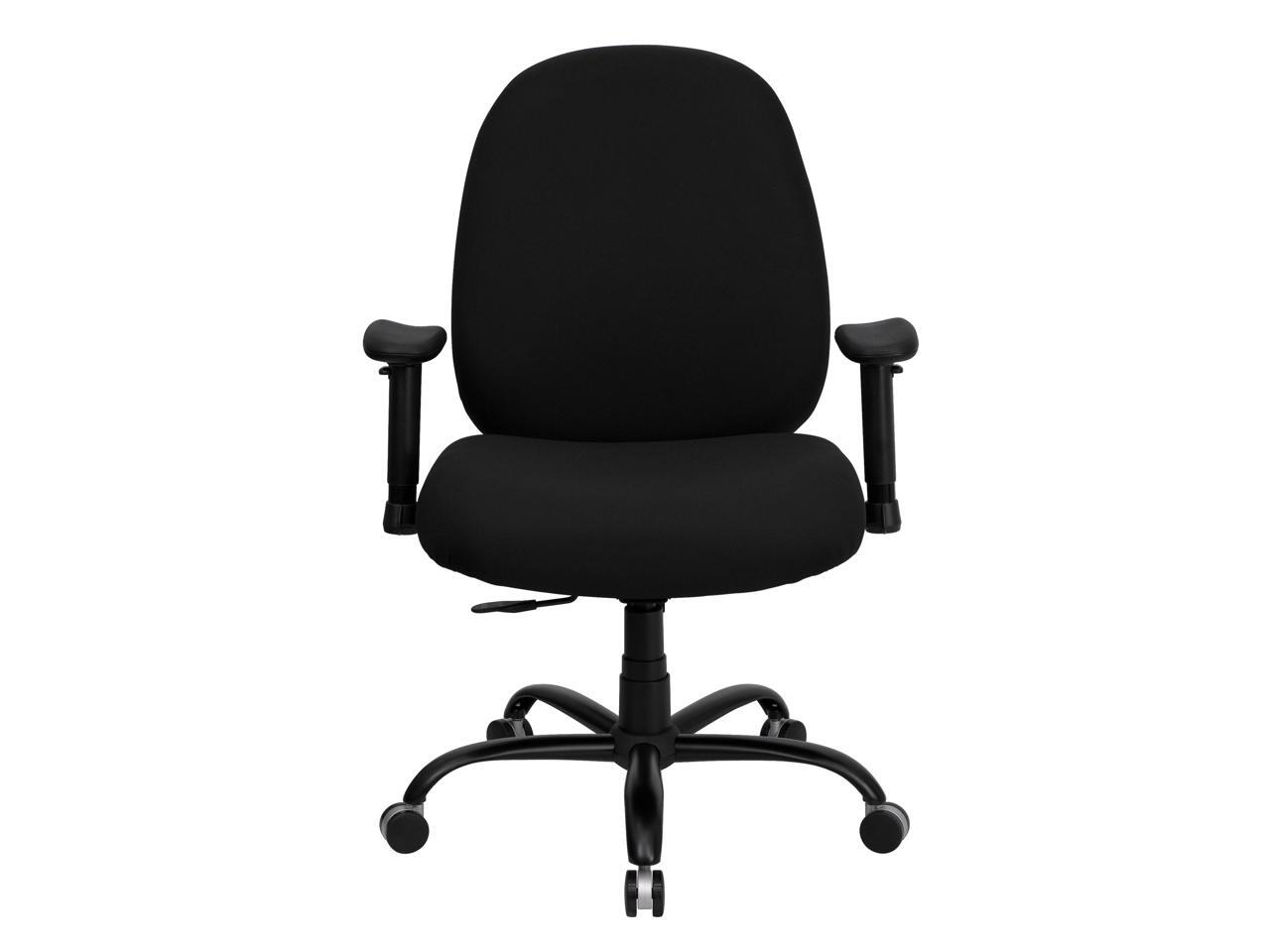 HERCULES Series Big & Tall 400 lb. Rated Black Fabric Executive Swivel ...