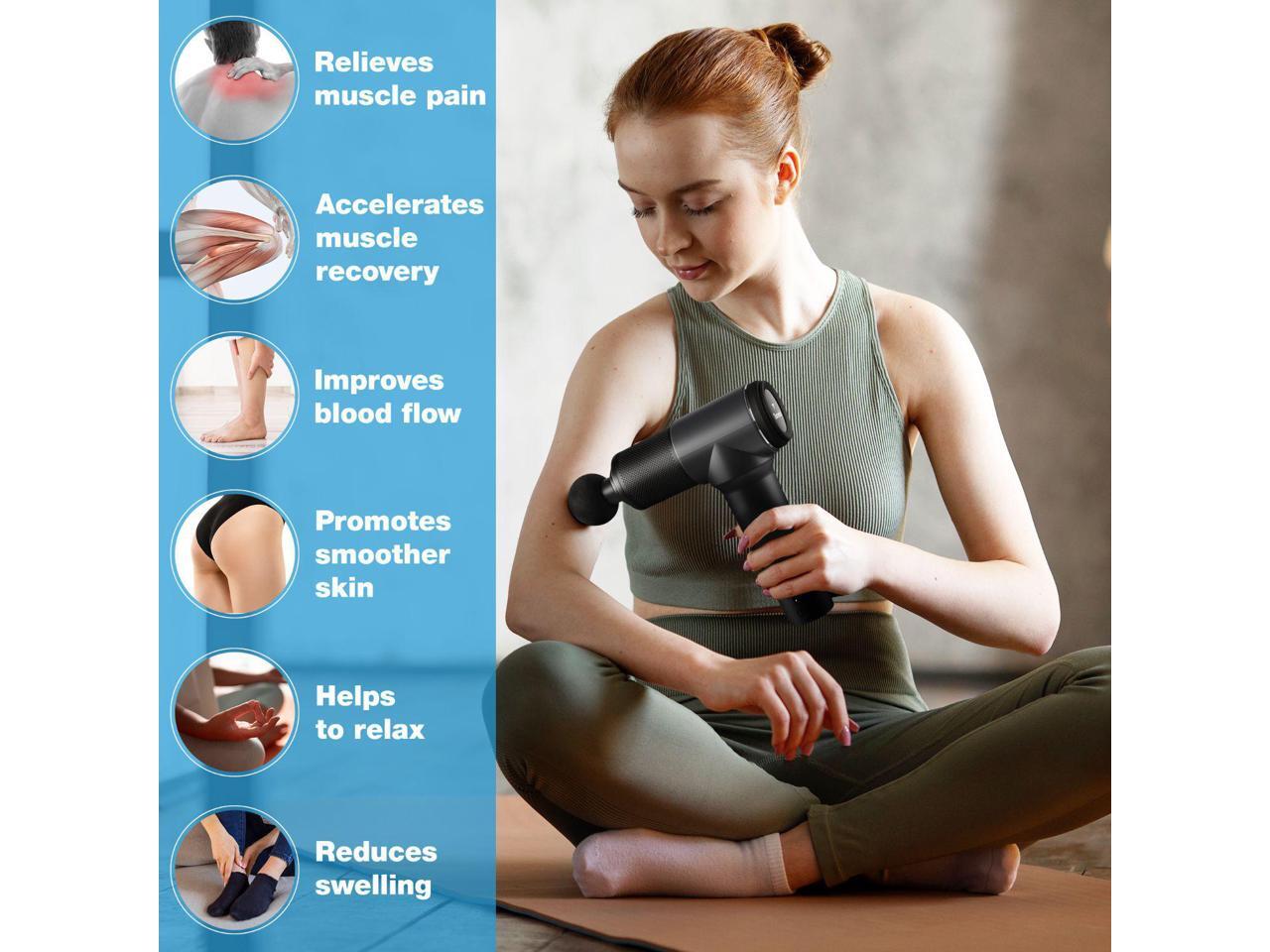 Turonic GM5 Massage Gun - Deep Tissue Massager for Muscle Relax & Pain ...