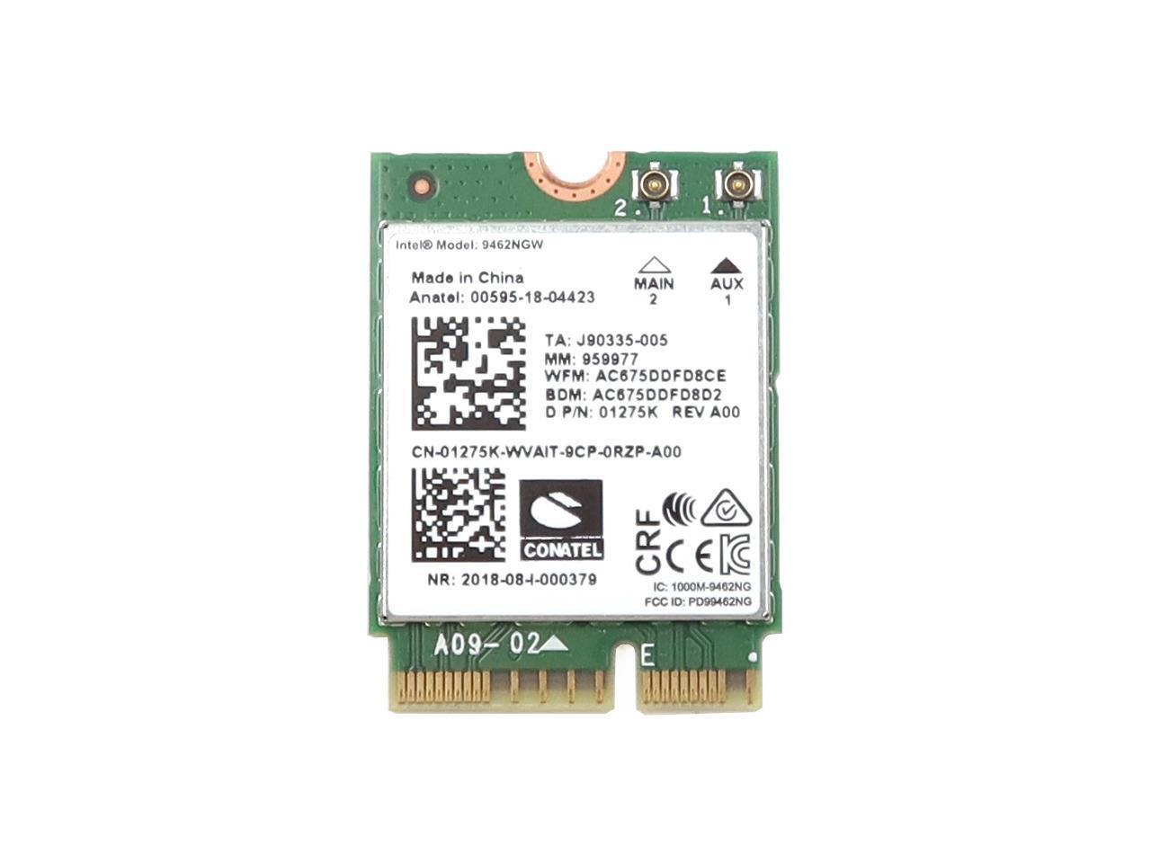 Used - Like New: 9462NGW Intel WIRELESS-AC 9462 Cnvio M.2 2230/1216 ...