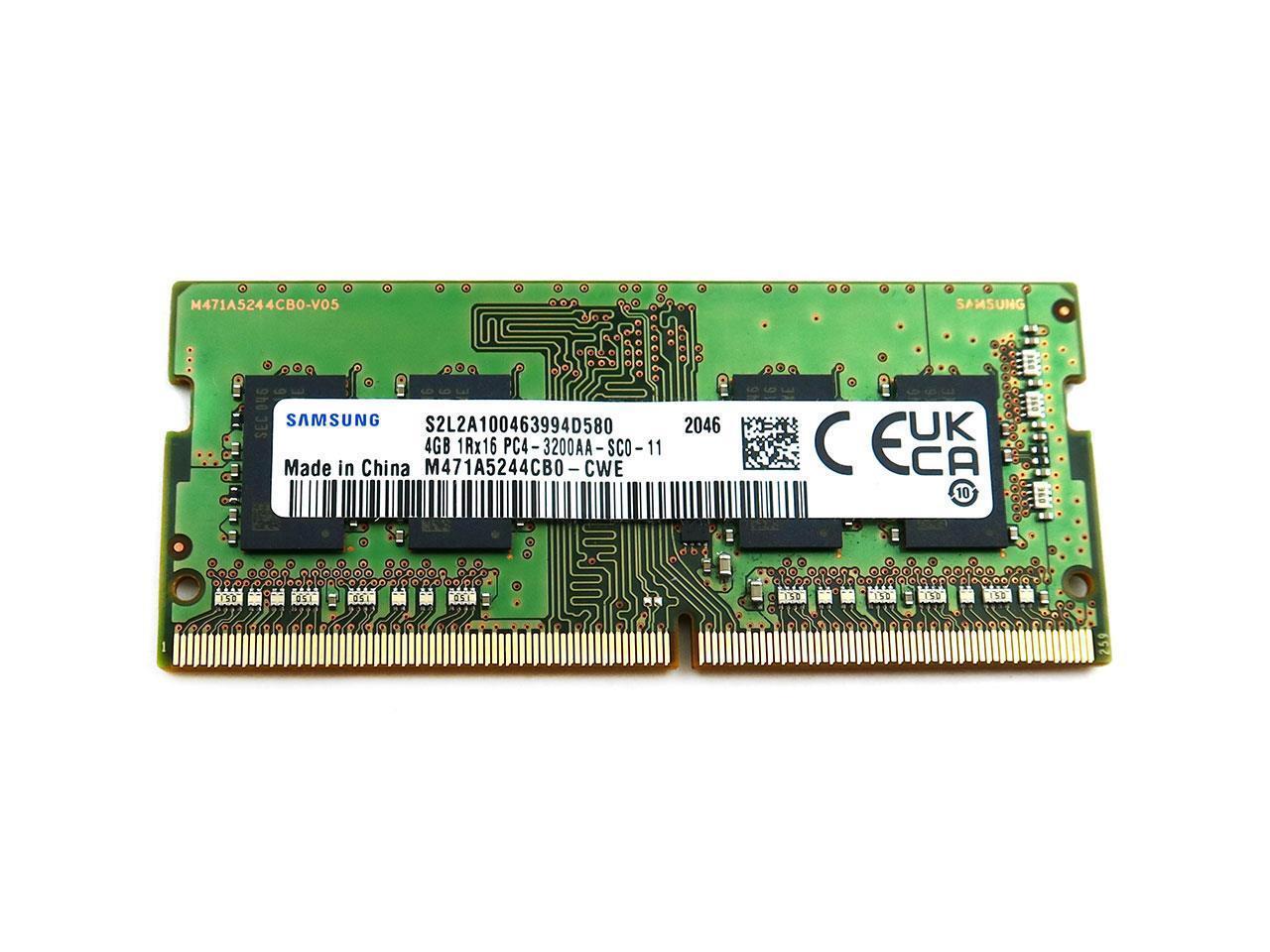 M471A5244CB0-CWE - Samsung 1x 4GB DDR4-3200 SODIMM PC4-25600S Single ...