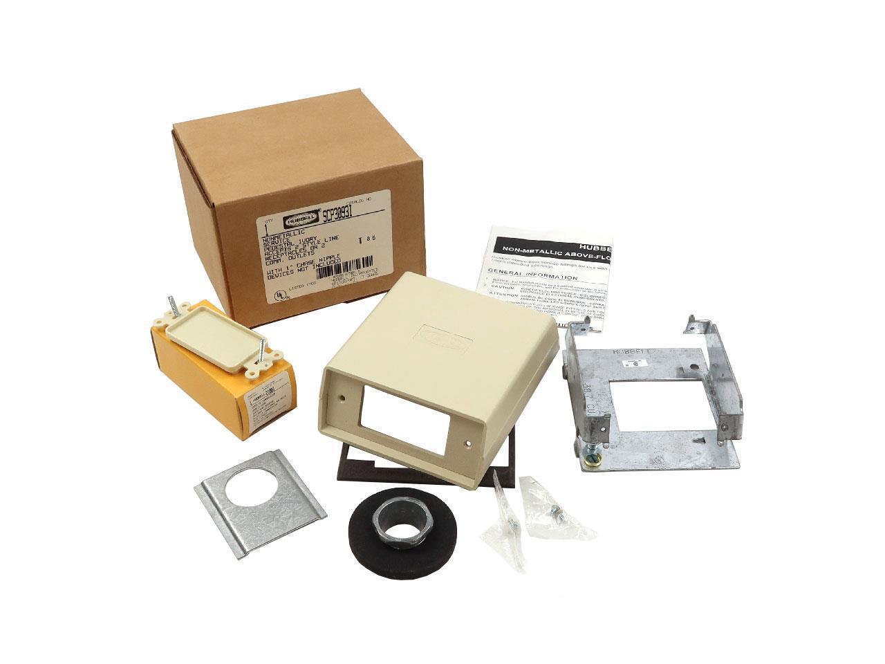 Used - Very Good: Hubbell LOW Profile NON-METALLIC ABOVE-FLOOR Single ...