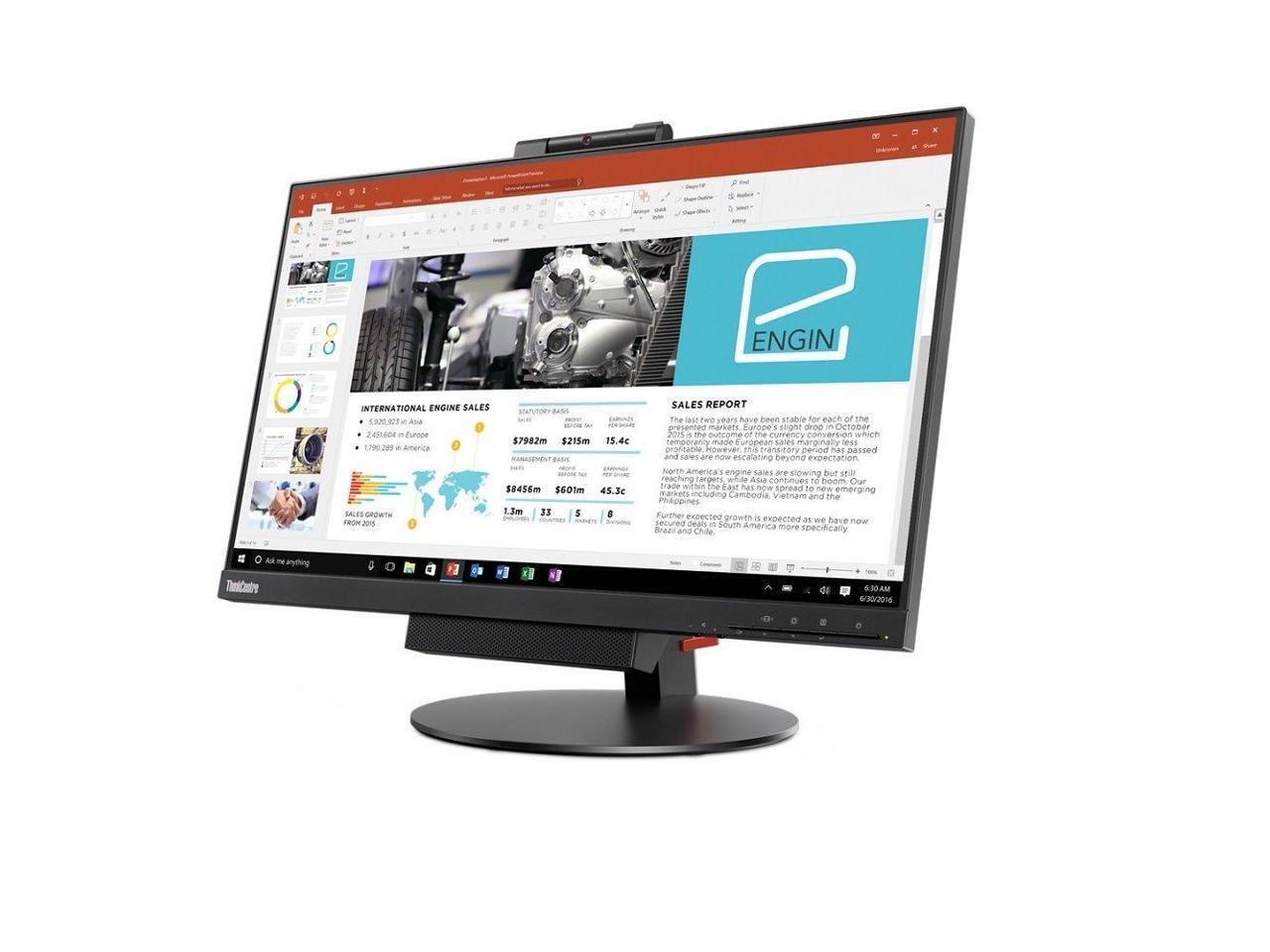 Lenovo ThinkCentre Tiny-in-One 23.8" Full HD DisplayPort Backlit LCD ...
