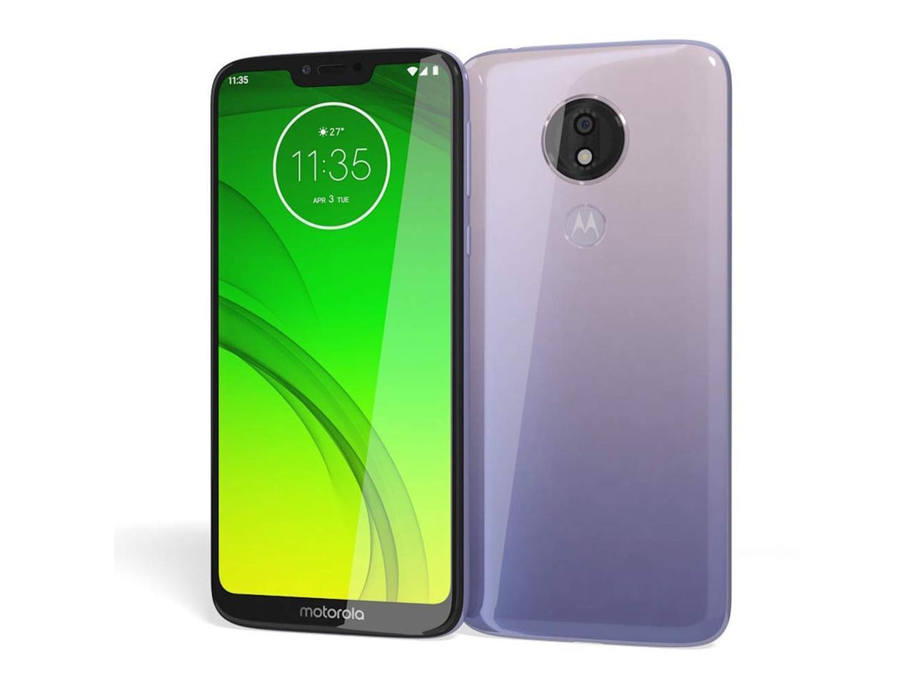 Motorola G7 Power 64GB Unlocked GSM Phone w/ 12MP Camera - Iced Violet ...