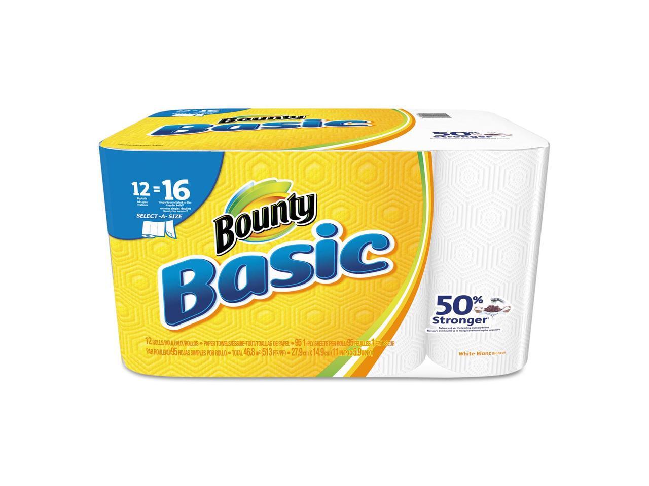 Bounty Basic Select-A-Size Paper Towels - Newegg.com