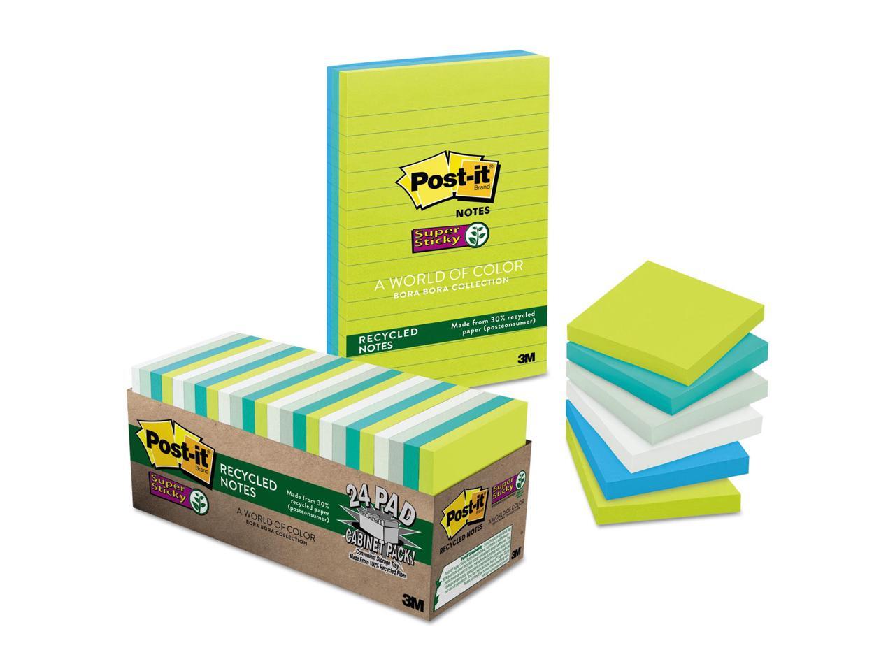 3M Post-it Super Sticky 4x6 Bora Bora Lined Notes - Newegg.com