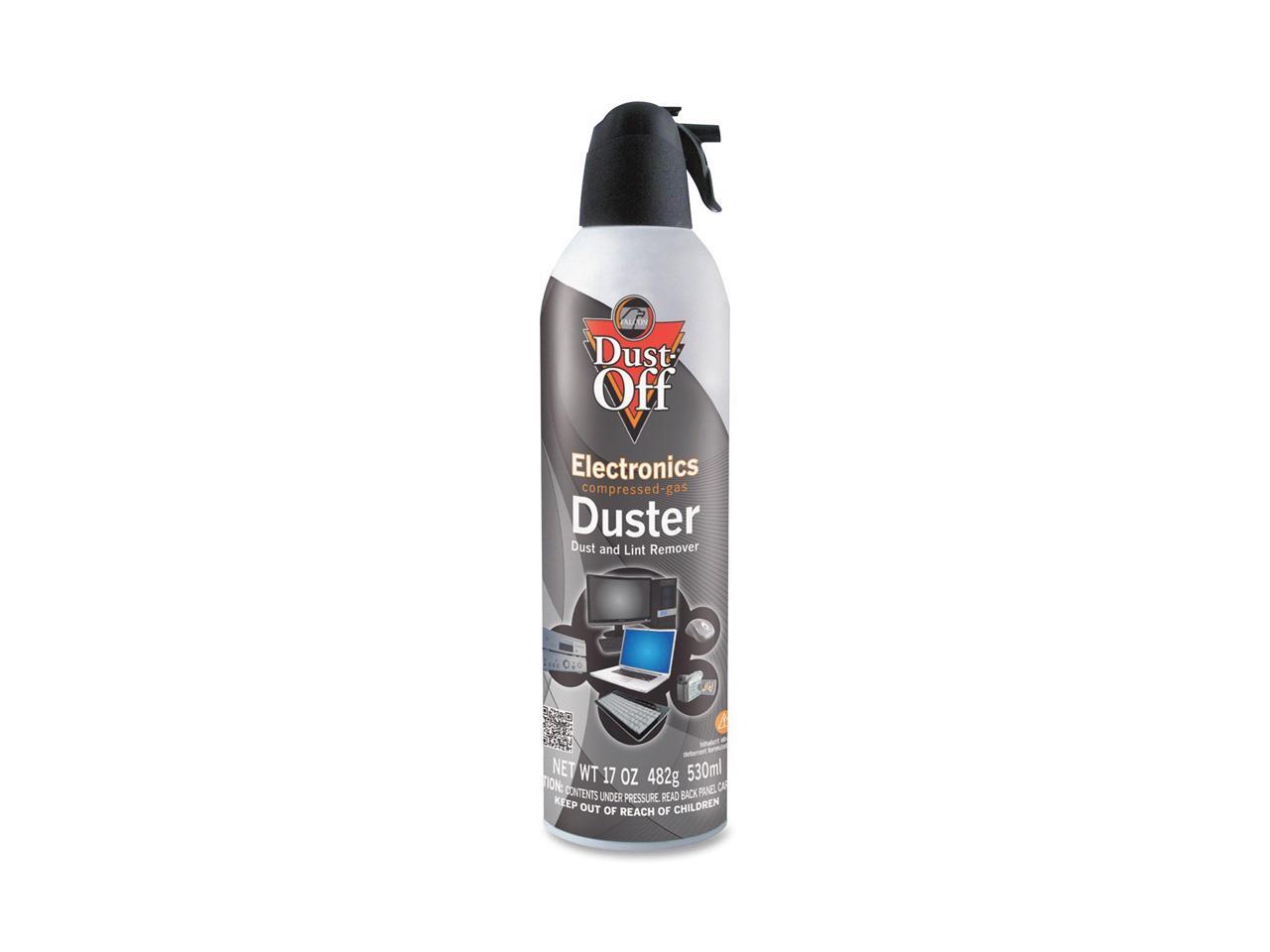 17Oz Dust-Off Air Clean Computer TV Disposable Compressed Gas Duster ...