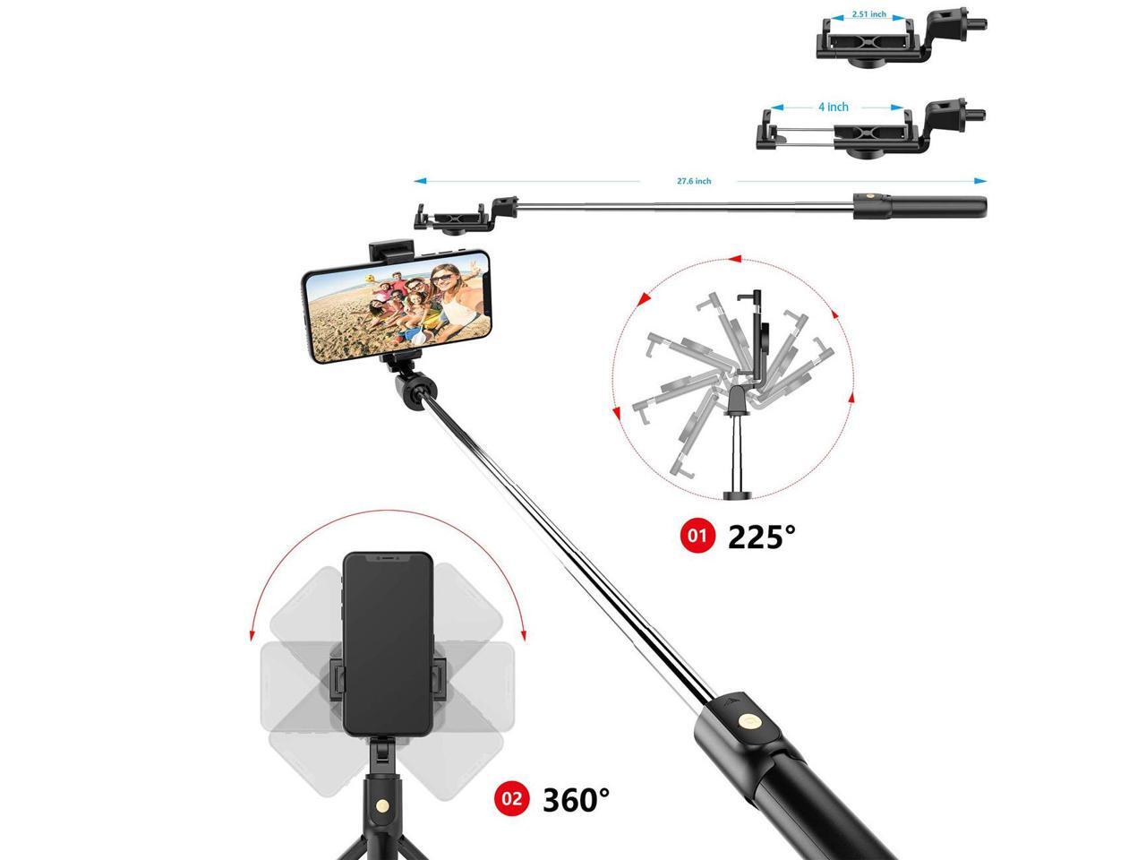 axGear Selfie Stick Tripod Stand with Bluetooth Wireless Remote ...
