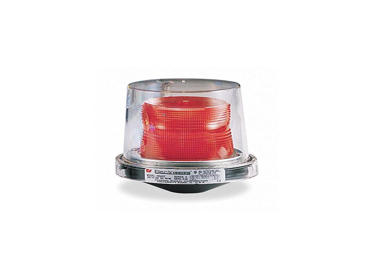 Federal Signal Hazardous Warning Light,Strobe,Red,120V 225XST-120R ...