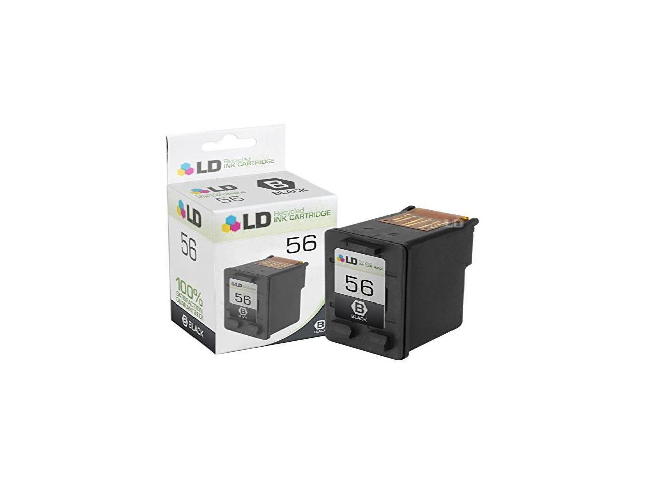 LD Products Ink Cartridge Replacement for HP 56 C6656AN Black for Color ...