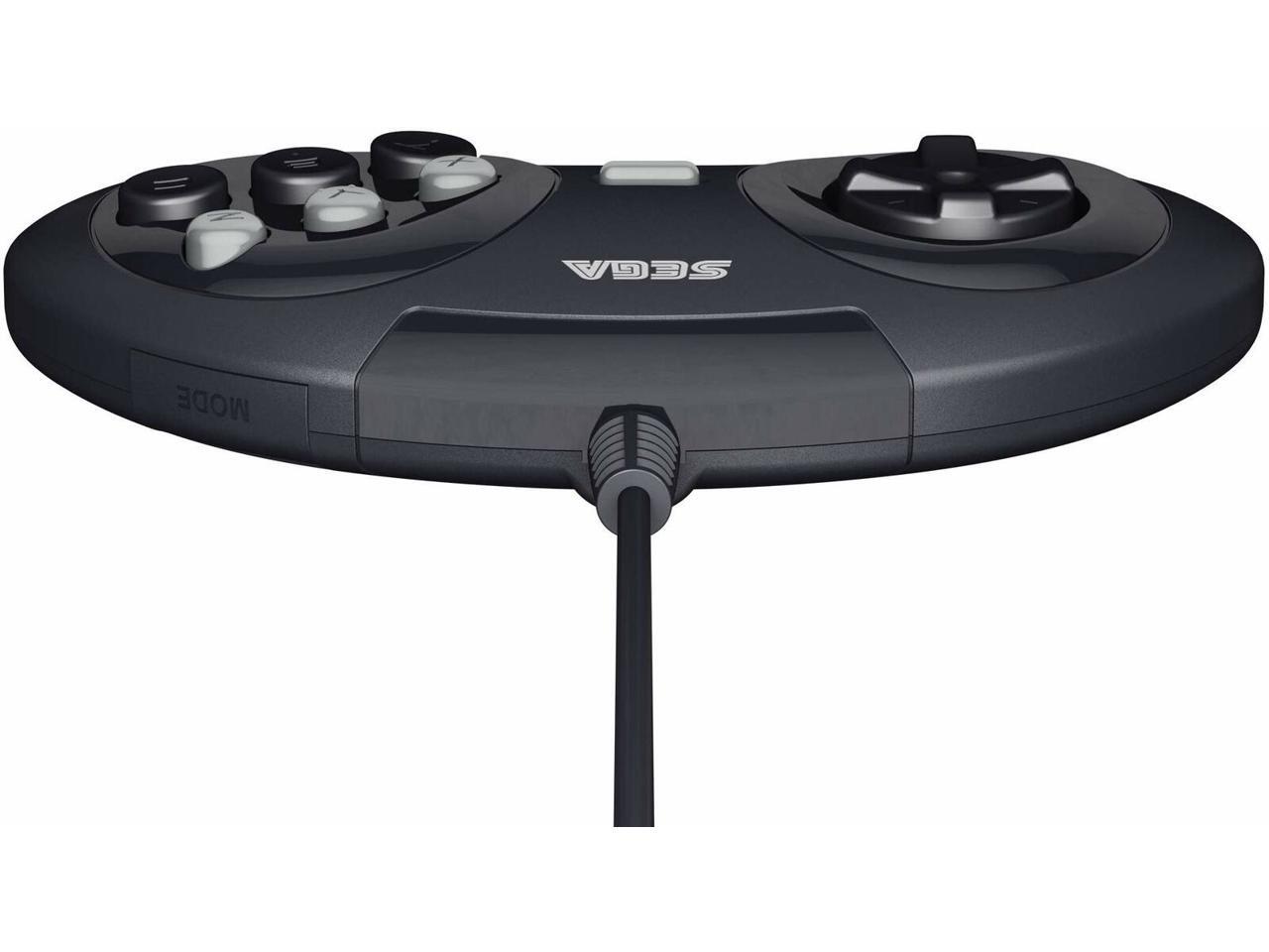 Retro-Bit Official Sega Genesis Controller 6-Button Arcade Pad - Clear ...