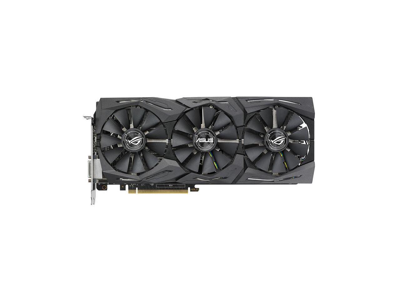 ASUS ROG STRIX GeForce GTX 1080 Ti 11GB GDDR5X PCI-E 3.0 Graphics Card ...