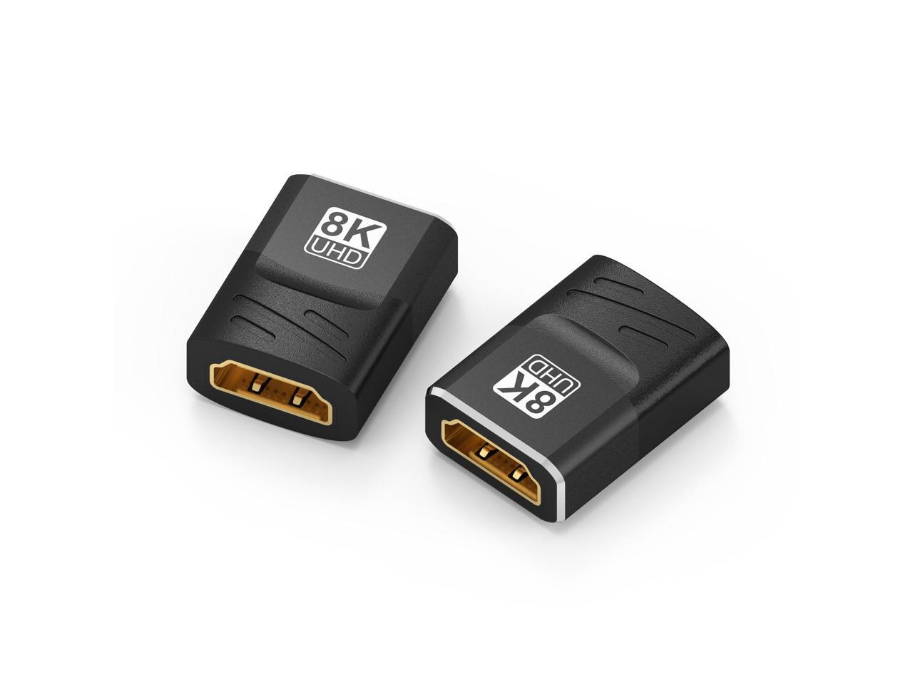 HDMI Adapter 8K Female to Female, 2.1 HDMI Extender UHD Connector HDMI ...