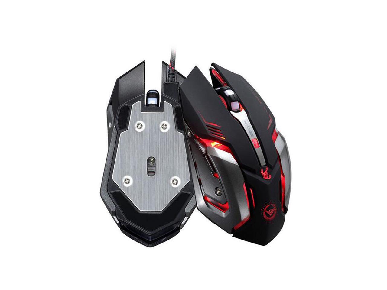 Jansicotek K8 Gaming Mouse Ajustable 3200DPI 6 Buttons Optical Macro ...