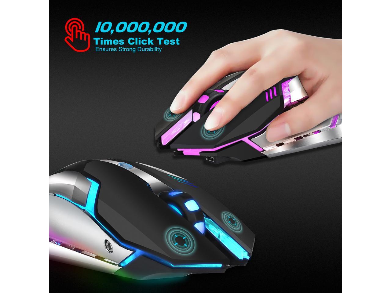 HXSJ M10 Wireless Mouse 2.4GHz Gaming Mouse Ergonomic Design Gaming ...